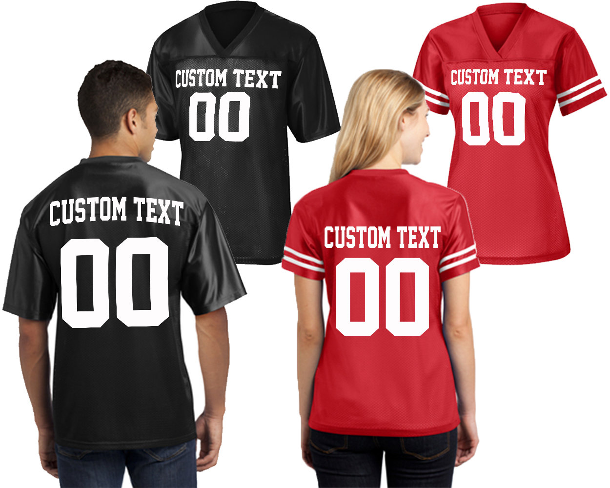 Personalized Football Jersey Man Short Sleeves V-Neck Shirt | Etsy