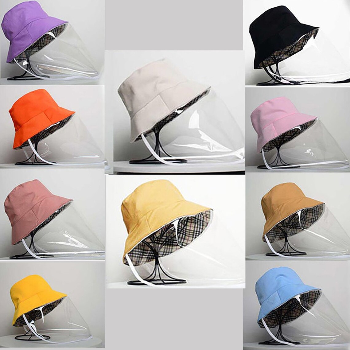 Fisherman Bucket Hat With REMOVABLE Face Shield Unisex UV - Etsy