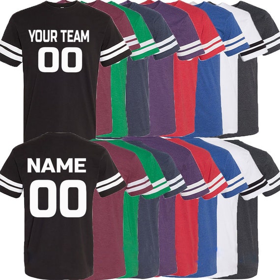 Personalize Team Number JERSEYS MAN Customized Name Number | Etsy