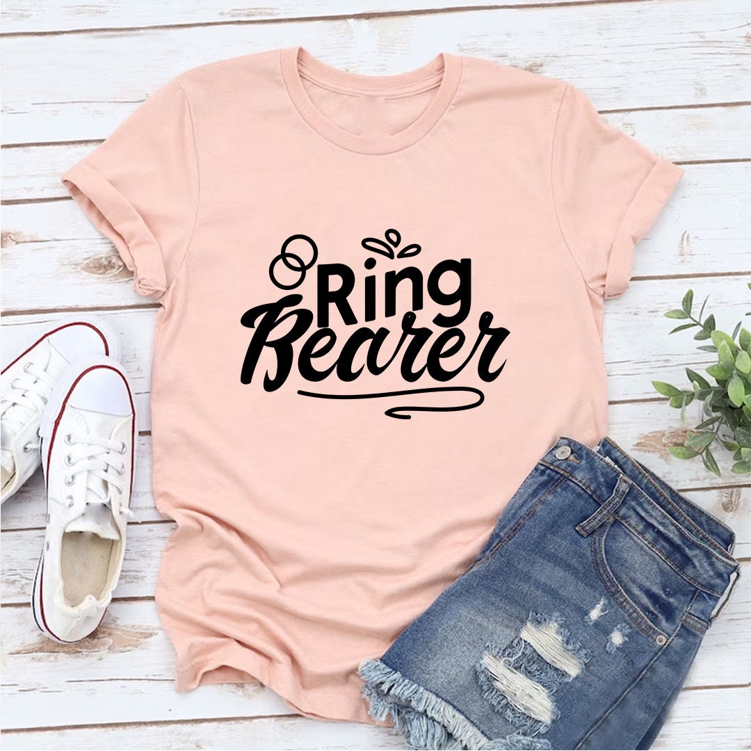 Ring Bearer T-shirt - Customized Graphic Unisex Tee - Casual Wear ...