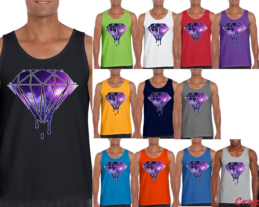 Diamond Bleeding Melting Dripping Galaxy Diamond Tank Top - Etsy