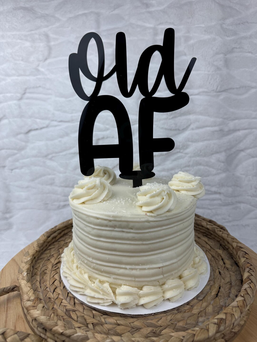 Old AF Cake Topper, Funny Birthday Joke Decor, Hilarious Party ...