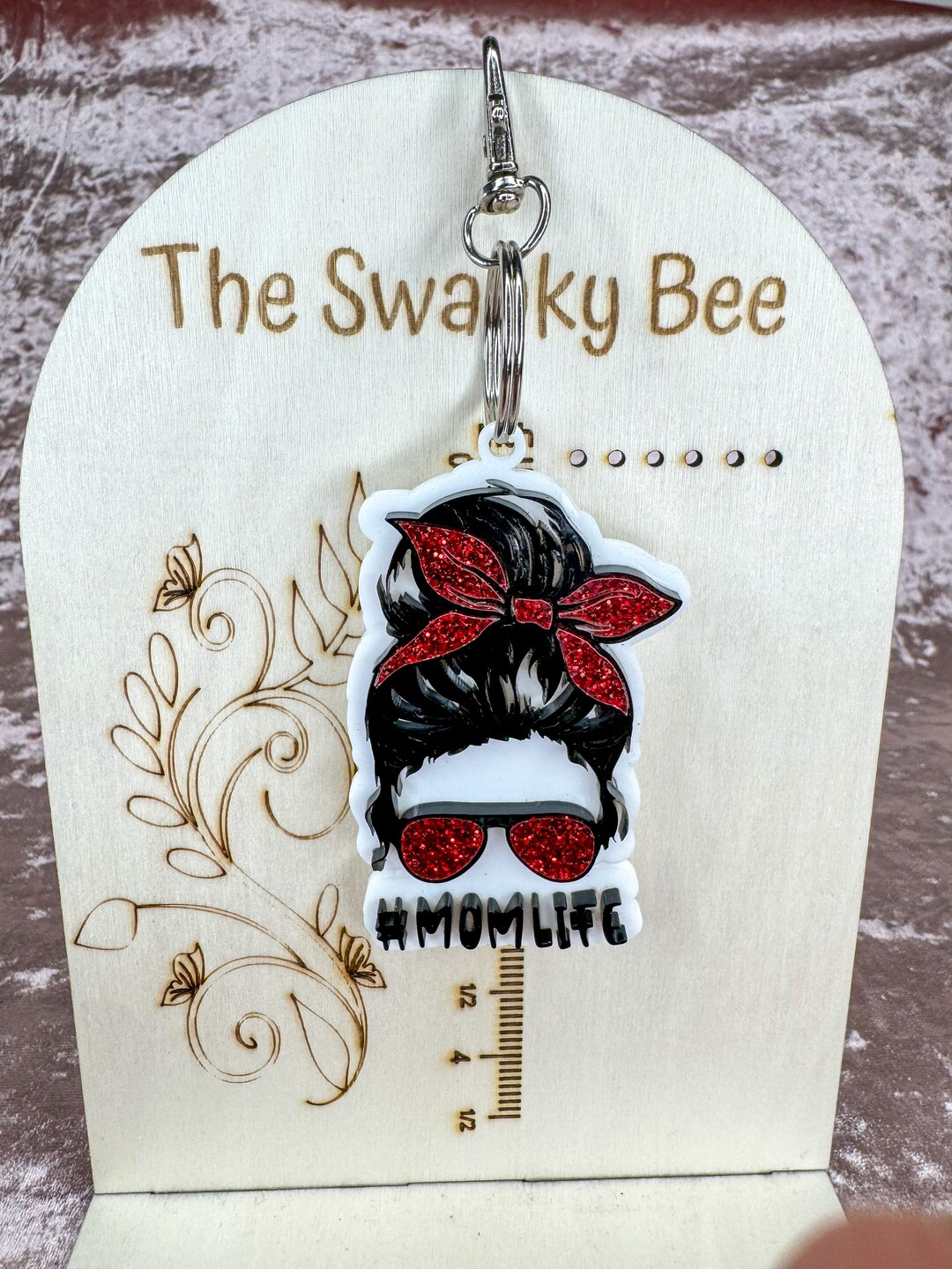 Mom Life Keychain - Motherhood Pride Key Ring - Gift for Moms ...