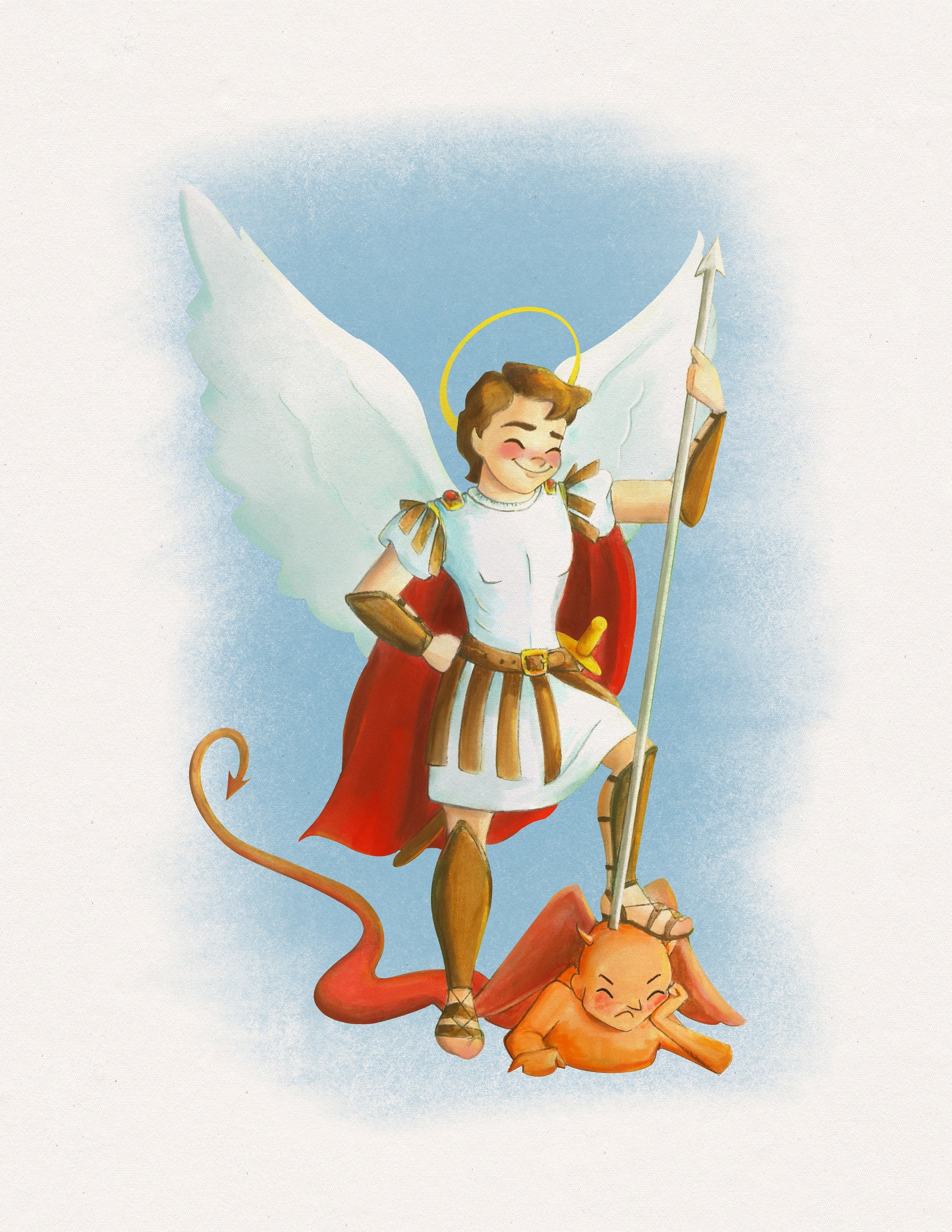 Art & Collectibles St Digital Art Michael Art St Saint Michael ...
