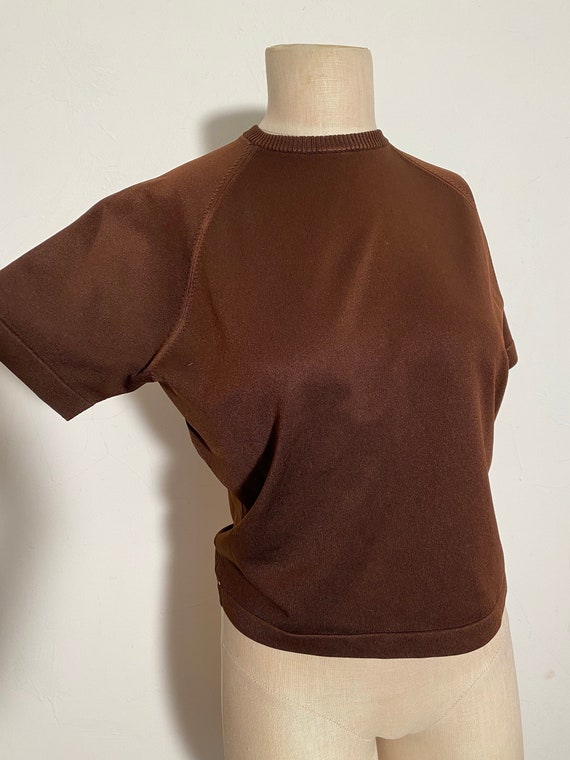 Vintage 1970's Polyester Sweater Shirt, Shirt Sweater… - Gem