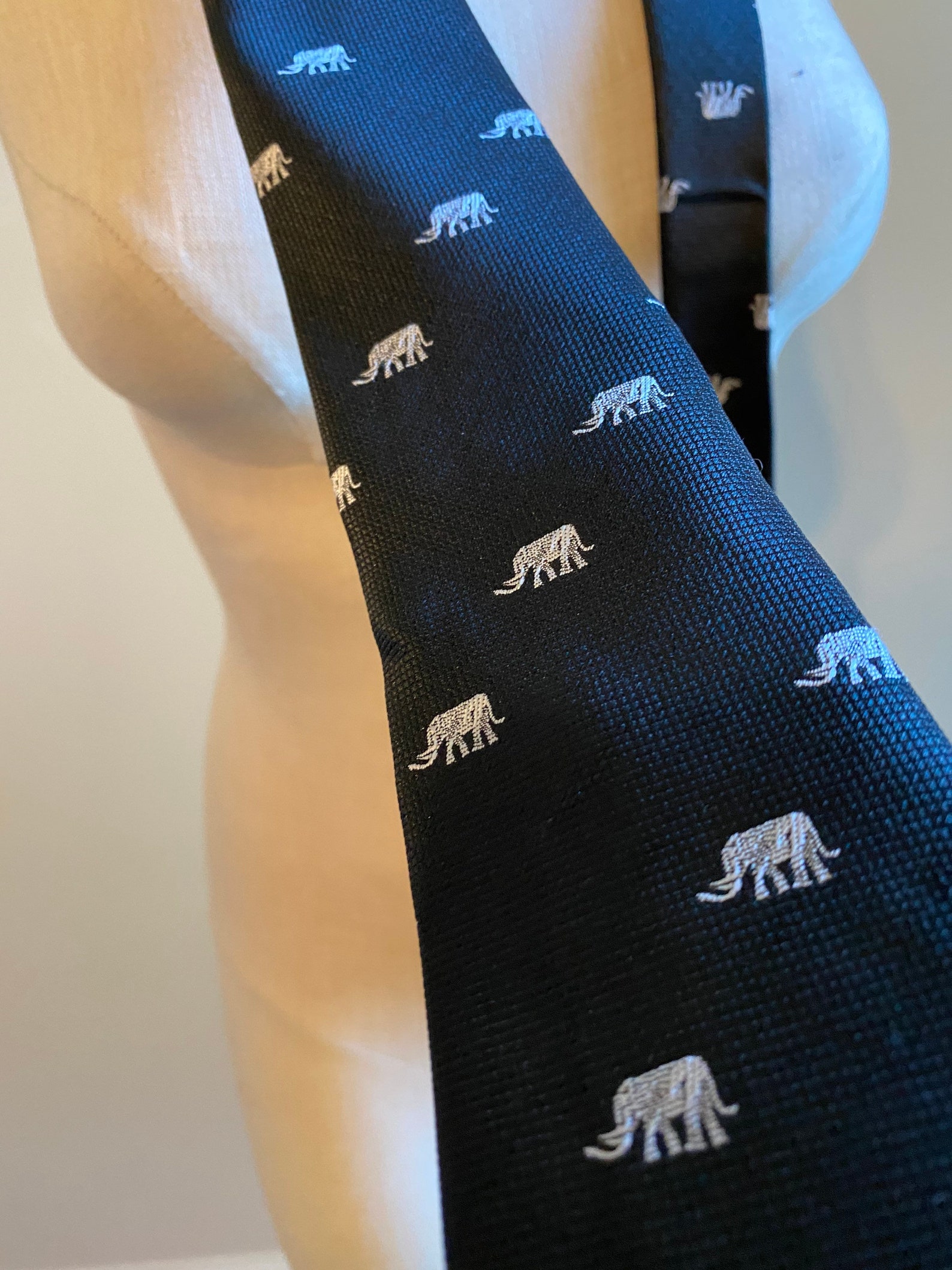 Sam Well, Necktie, Silk Tie, Elephants, Tie, Vintage Tie, Vintage ...