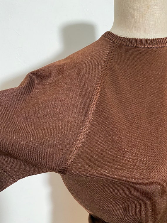 Vintage 1970's Polyester Sweater Shirt, Shirt Sweater… - Gem