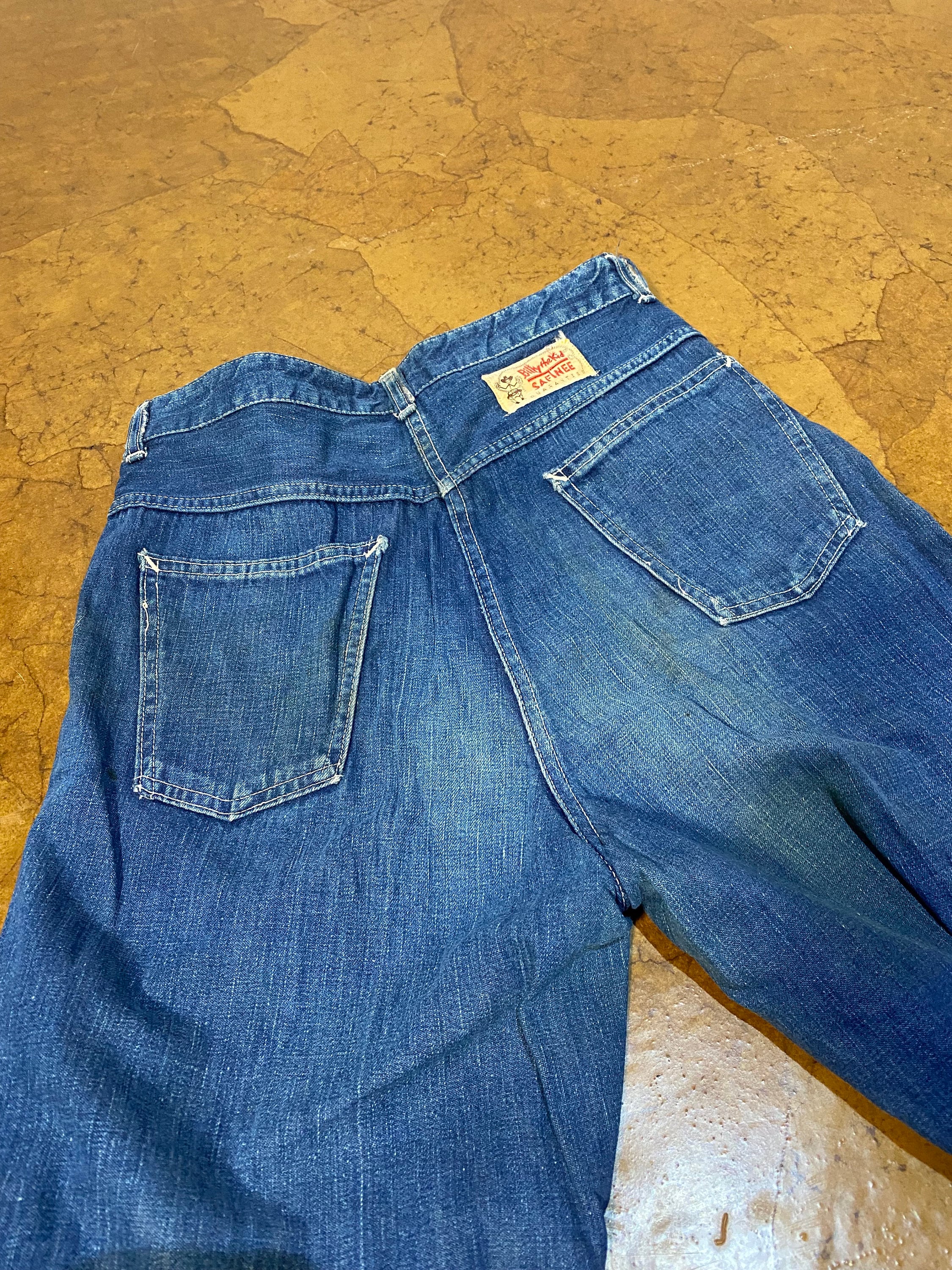 1950's Jeans, Billy the Kid Jeans, Vintage Denim, Vintage Clothing - Etsy
