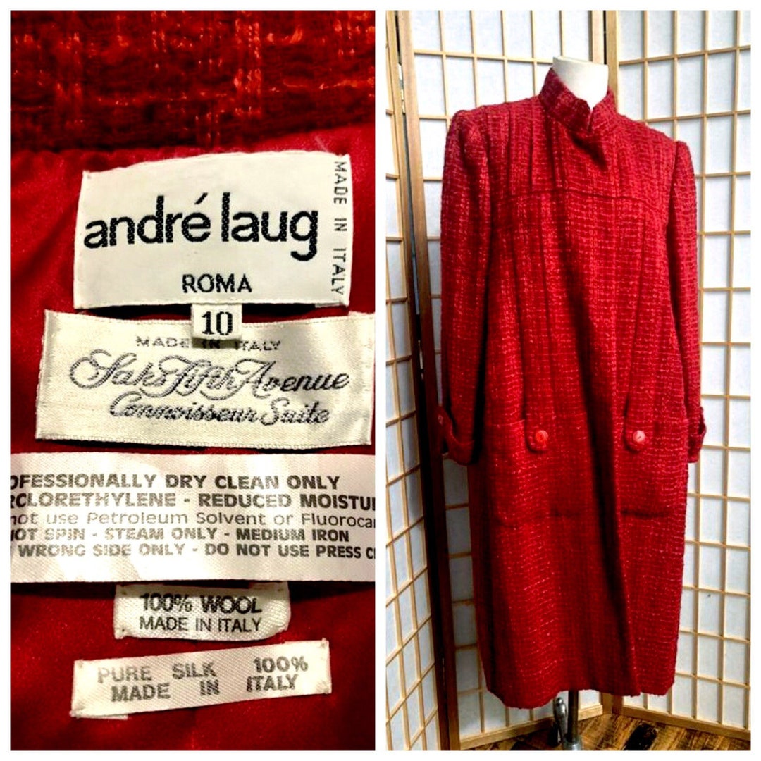 André Laug, Vintage Wool Coat, High End Fashion, Designer Fashion ...