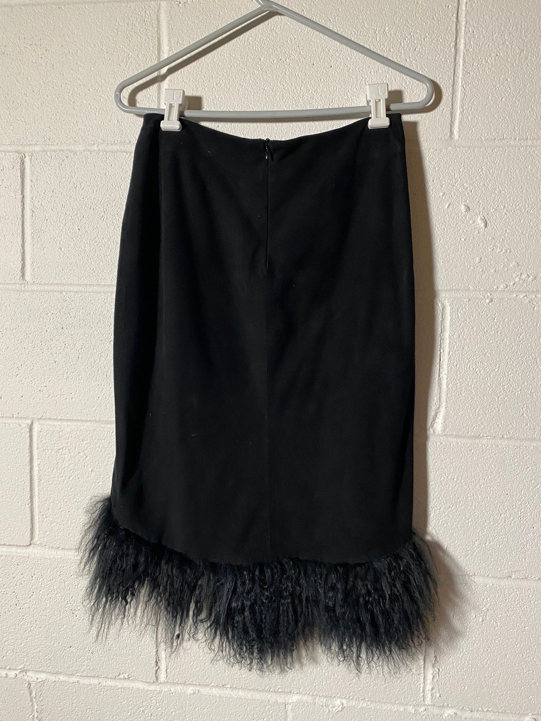 Suede Skirt, Shearling Skirt, Paolo Santini, Vintage Skirt, Vintage ...