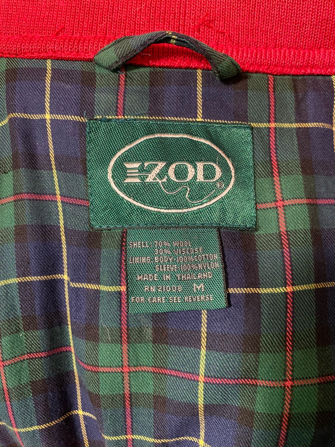 Vintage Izod, Wool Coat, Izod Coat, Red Wool, Plaid, Vintage Coat - Etsy