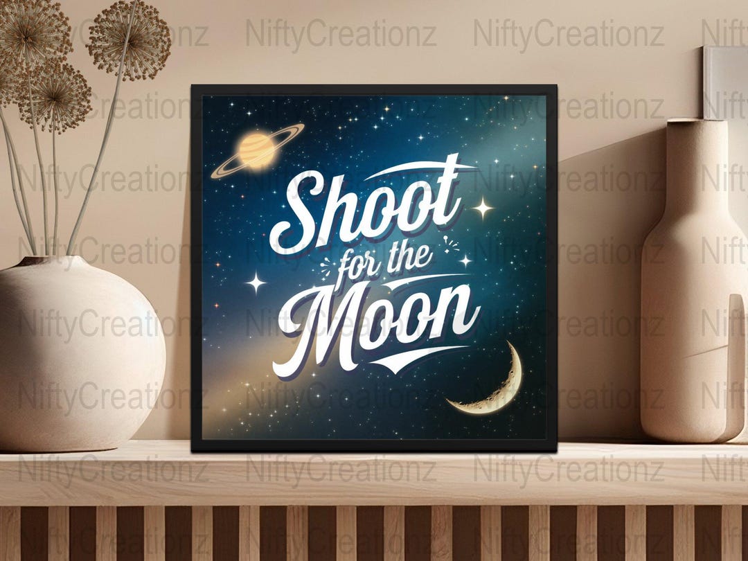 Inspirational Quote Wall Art Print, Motivational Space Poster Digital ...