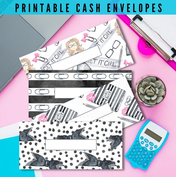 Printable Cash Envelopes With Transaction Register for Savings | Etsy