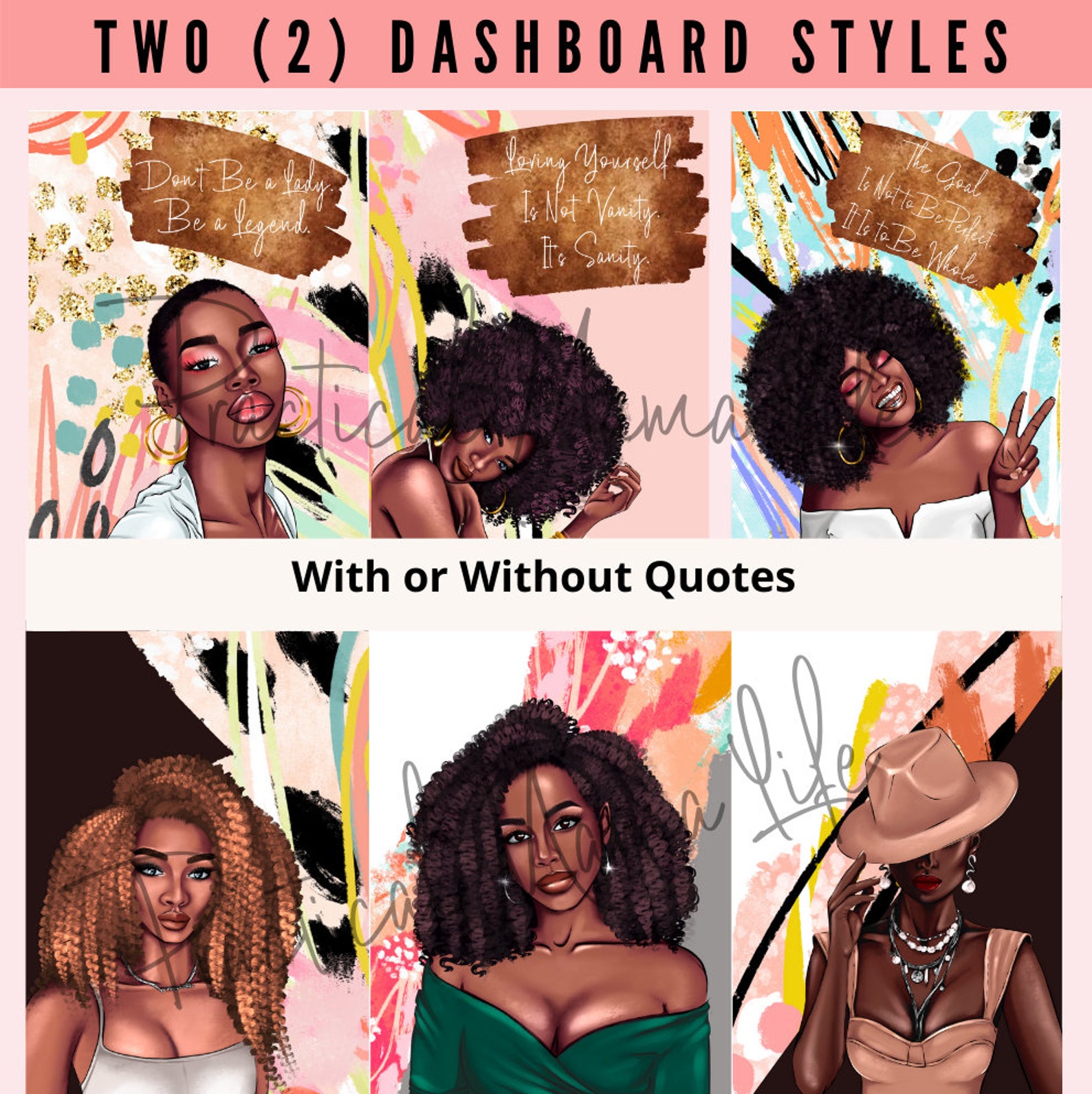 African American Planner Covers & Dashboards | A5, Happy Planer Sizes ...