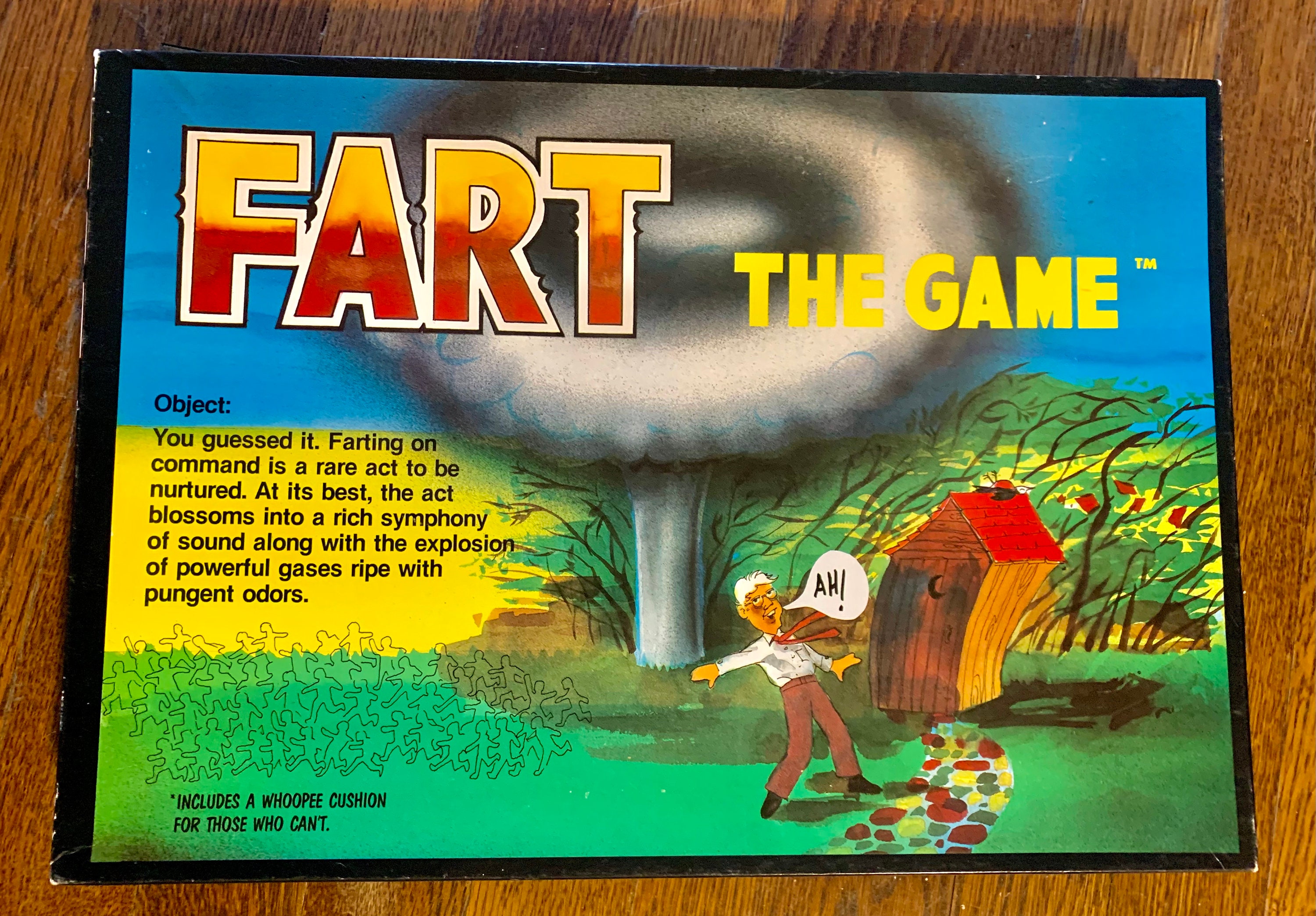 Vintage 80's FART THE GAME Board Game Original Gag Gift Display Play ...