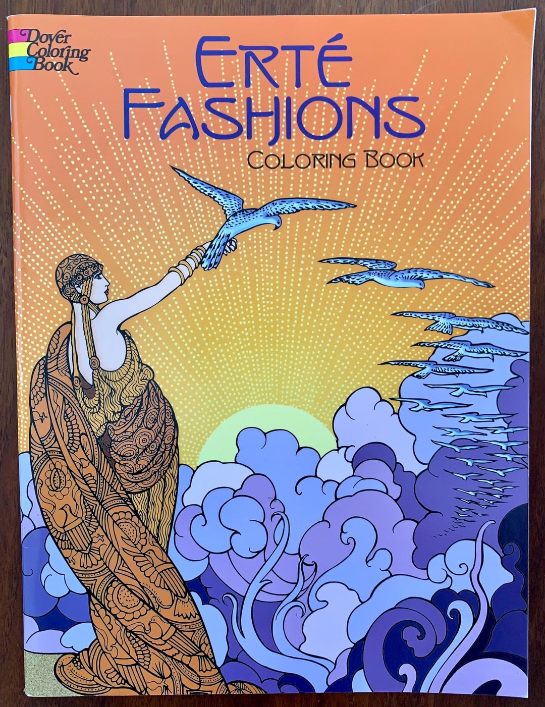 VINTAGE 2003 ERTE FASHIONS Coloring Book Dover Publishing 11x8 Art Deco ...