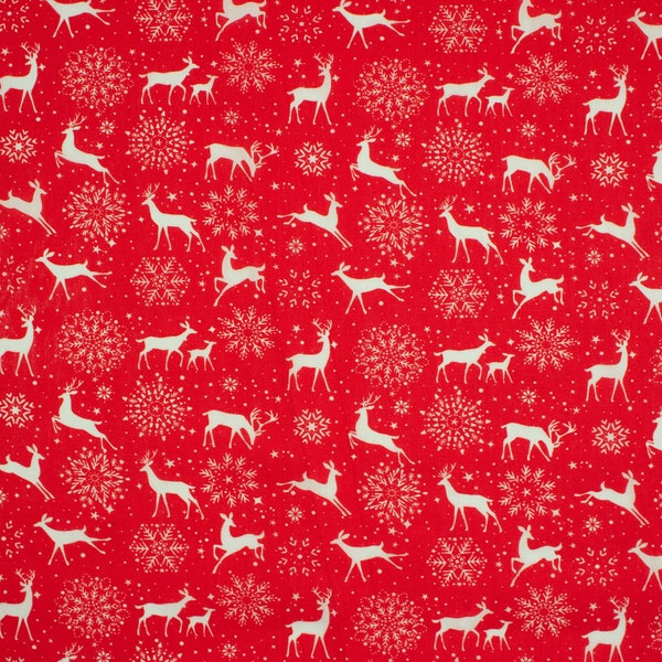 Red Christmas Fabric - Etsy