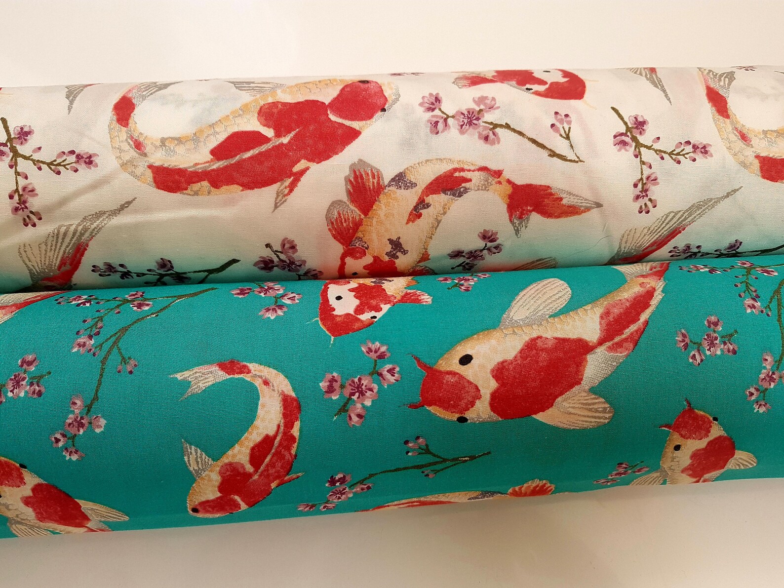Japanese Koi Carp Fish Design Rose & Hubble Craft Cotton - Etsy