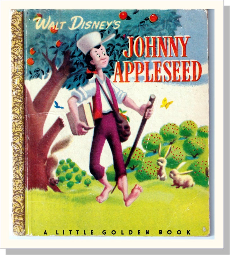 Vintage Walt Disney's Johnny Appleseed Little Golden Book | Etsy