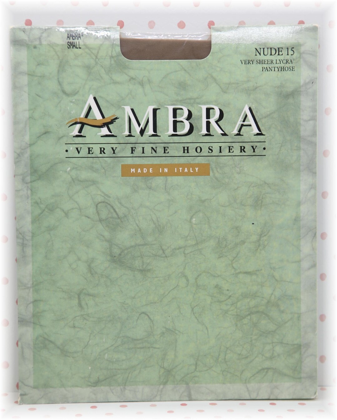 Women's Very Sheer 15 Denier Ambra Italian Vintage Pantyhose Size Small ...