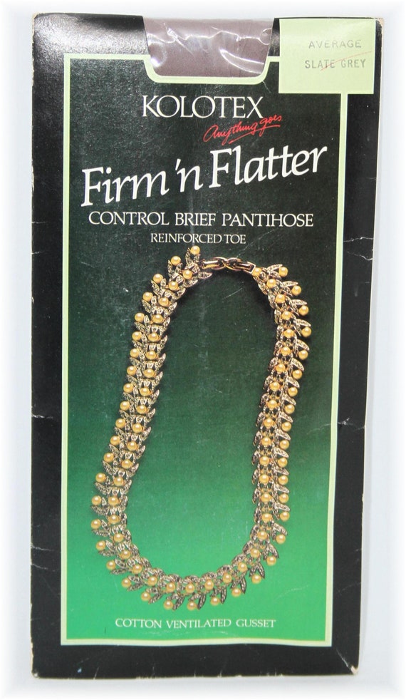 Vintage Kolotex Firm & Flatter Control Brief Pantyhos… - Gem