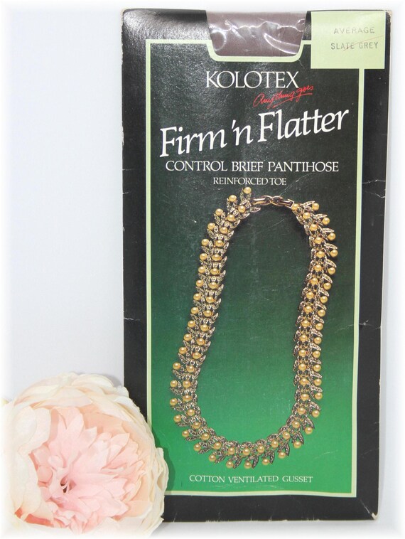 Vintage Kolotex Firm & Flatter Control Brief Pantyhos… - Gem