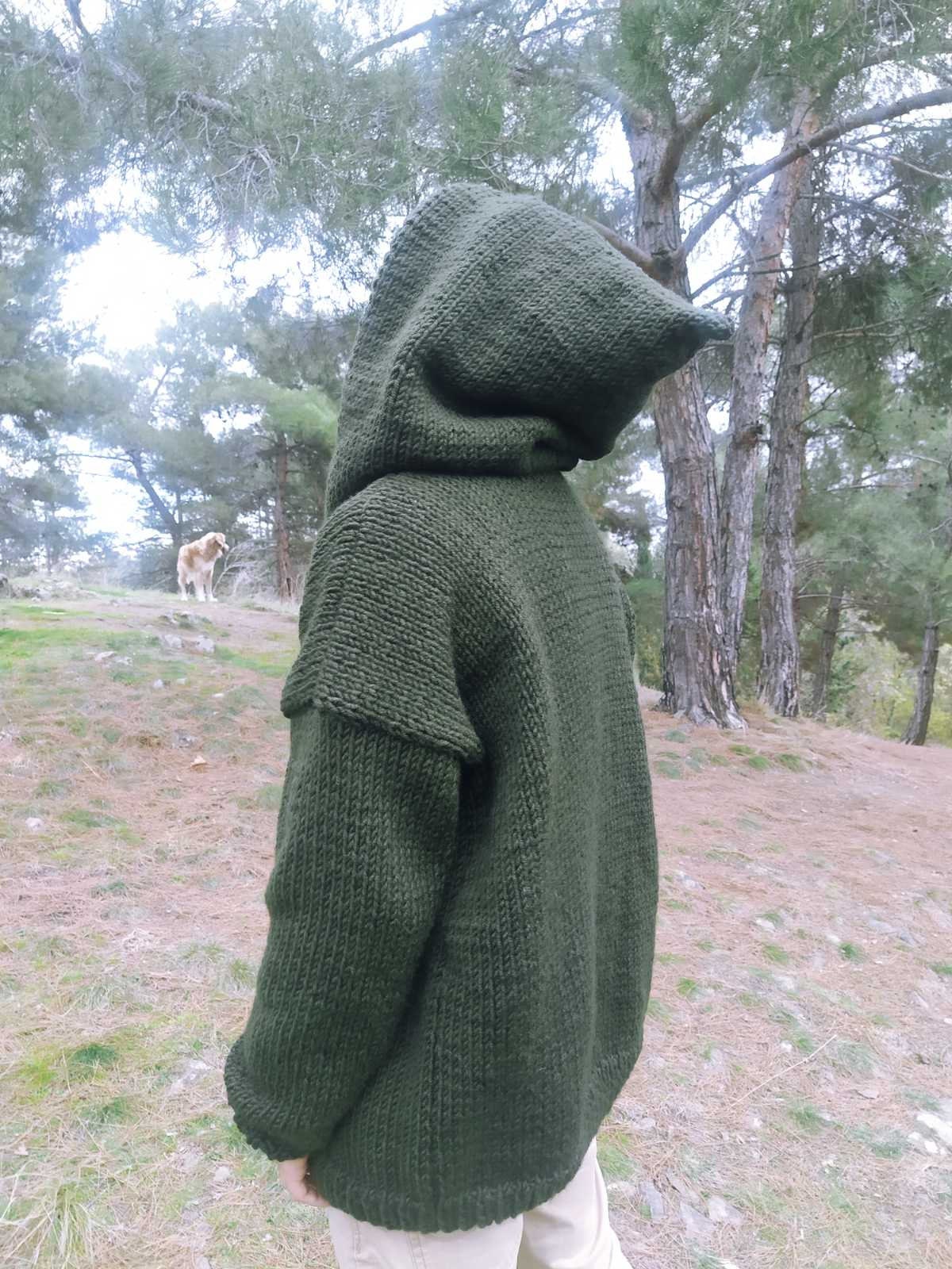 Chunky Knit Men Cardigan, Knit Cardigan Sweater, Hand Knitted Cozy ...