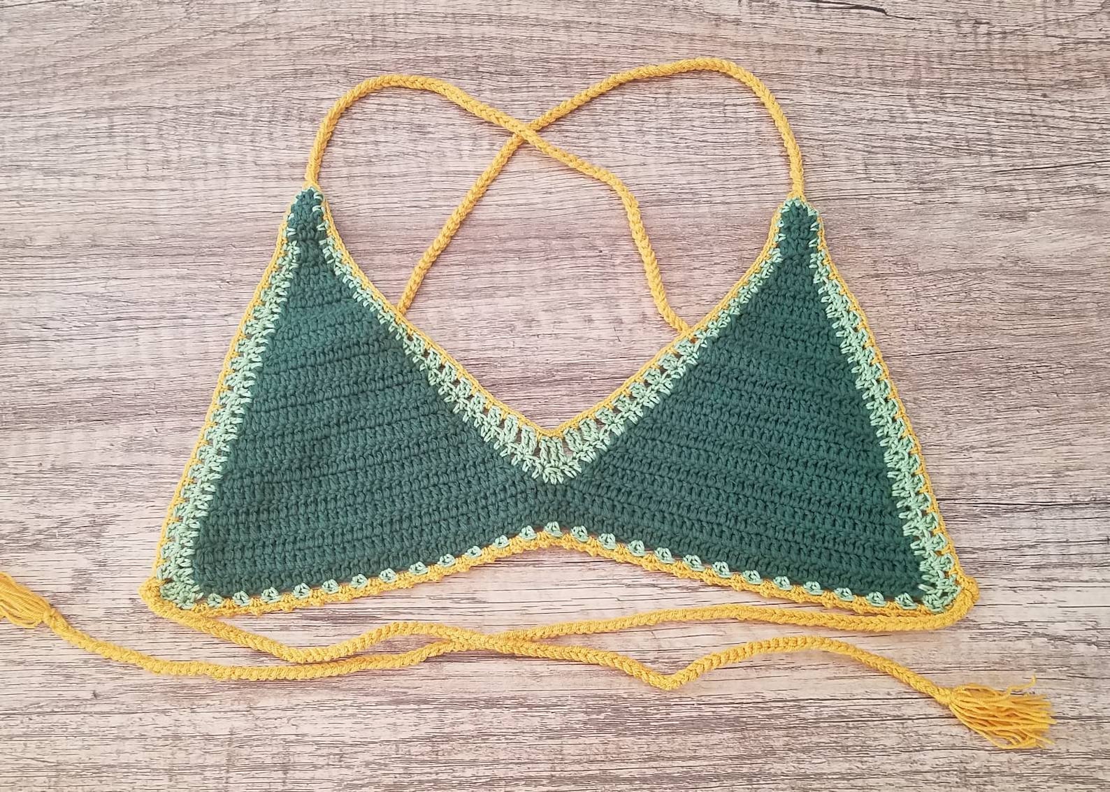 Crochet Bikini Top Crochet Top Crochet Swimwear Knitted Top Knit Bikini ...