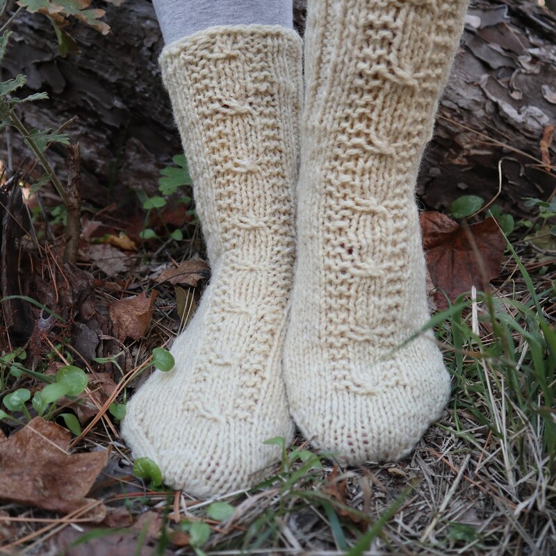 Hand Knit Socks - Etsy