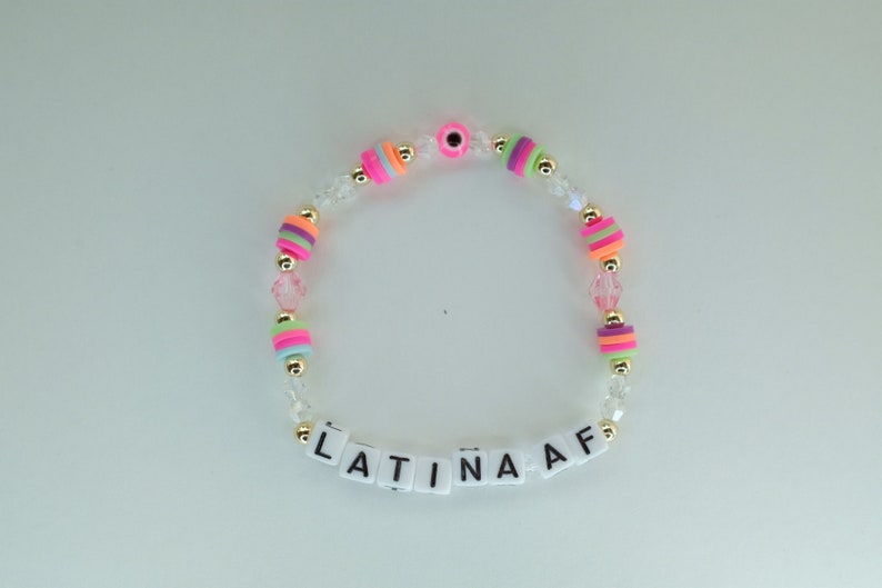 Latina AF Beaded Bracelet - Etsy