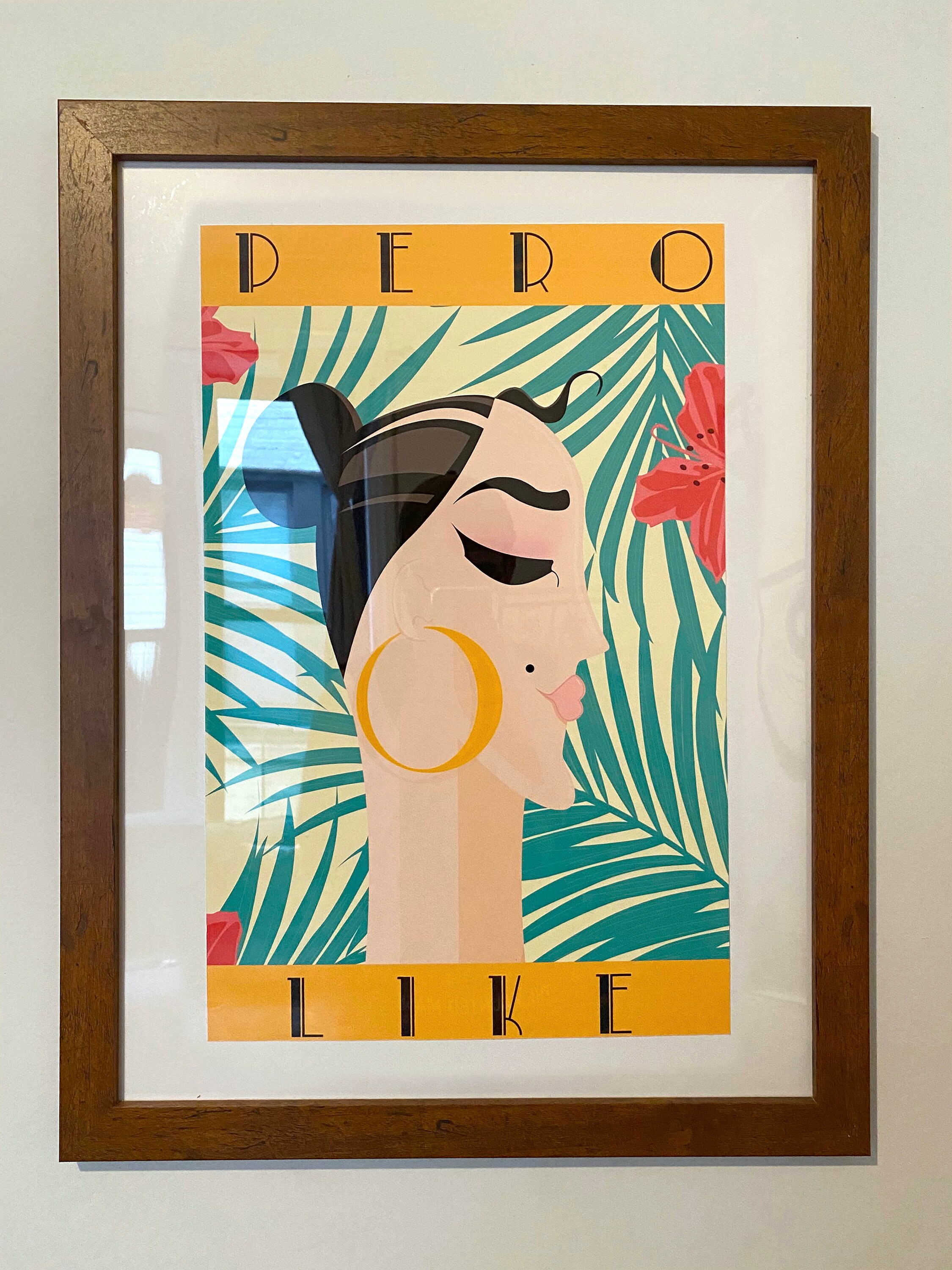 Pero Like -original Print Art Deco Tropical Print - Etsy