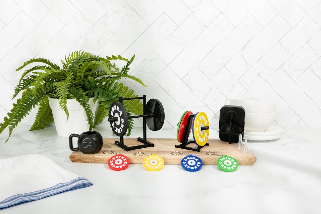 Drink Armor Bundle Gym Coasters Set | Funny Weight Plate Gym Coasters ...