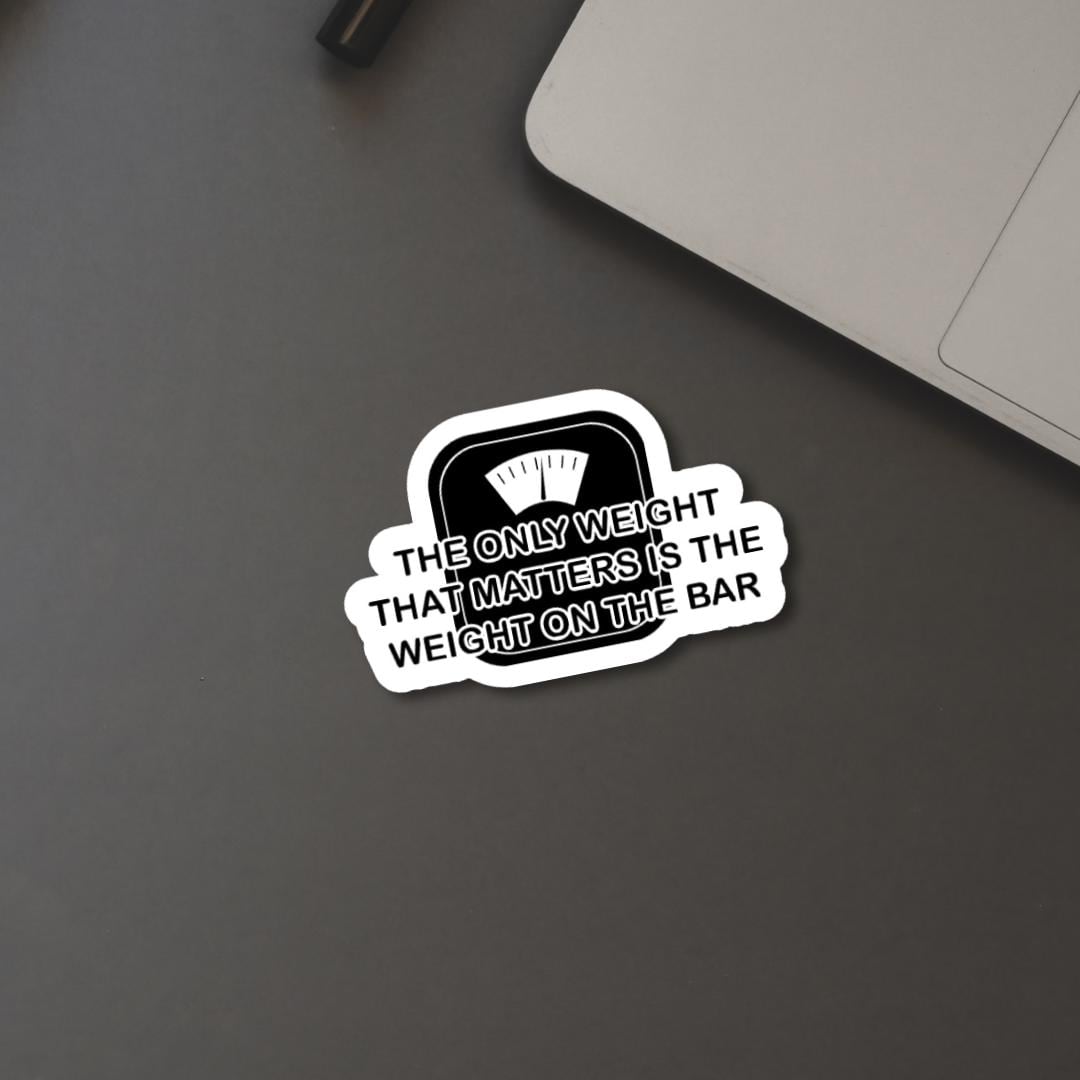 Weightlifting Glossy Vinyl Sticker, Fitness Motivation - Etsy