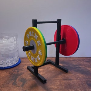 Weight Plate Coaster Rack - 3D Printed Gym Desk Organizer - Etsy