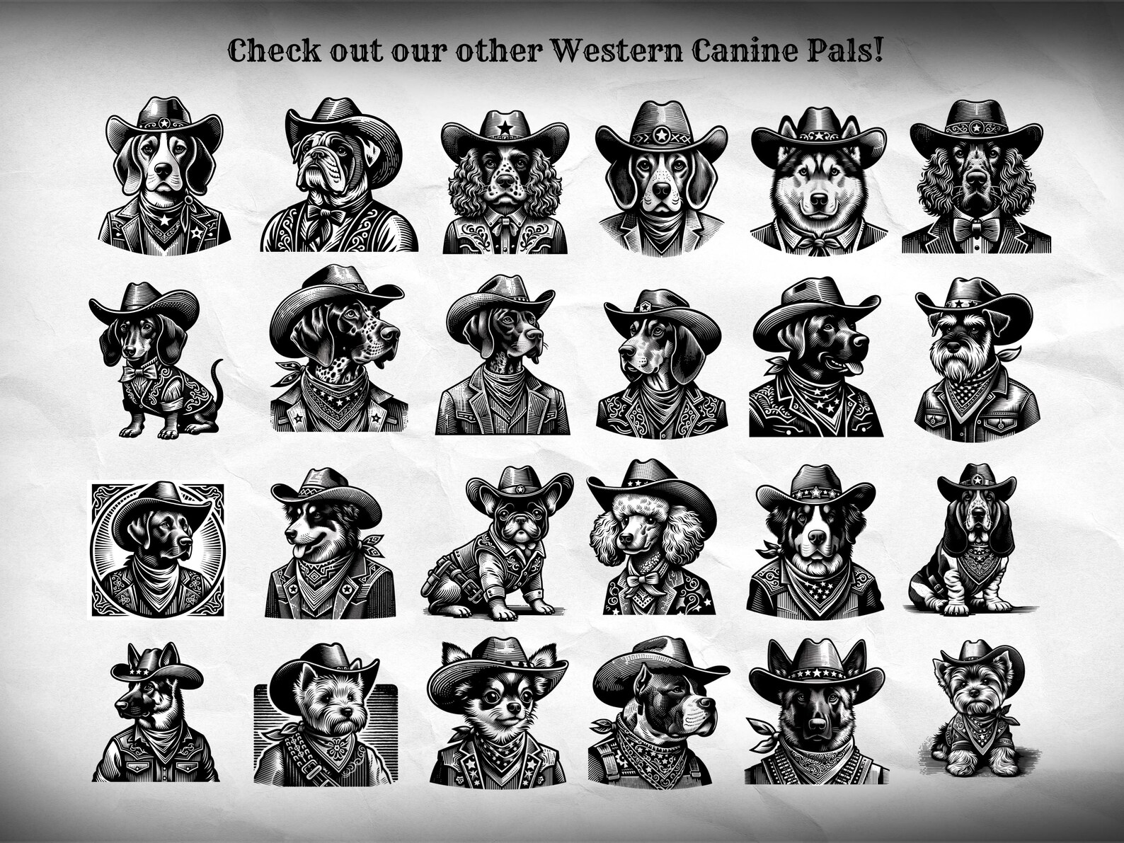 Retro Western Cowboy German Shorthaired Pointer Sticker Sticker, Wild ...