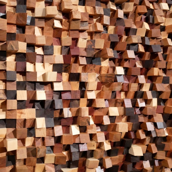 Wood Wall Art Sound Diffuser Contemporary Wall Sculpture Wooden Wall ...