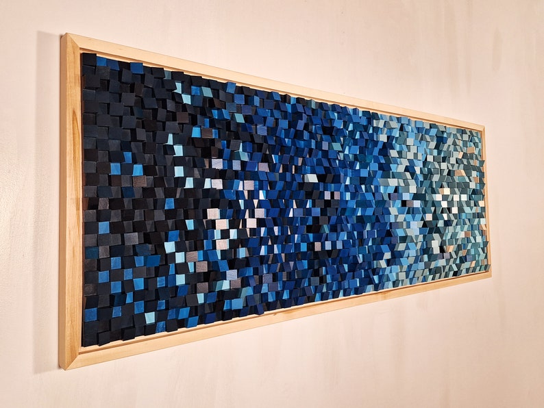 Wood Wall Art | Sound Diffuser | Contemporary Wall Sculpture | Wooden ...