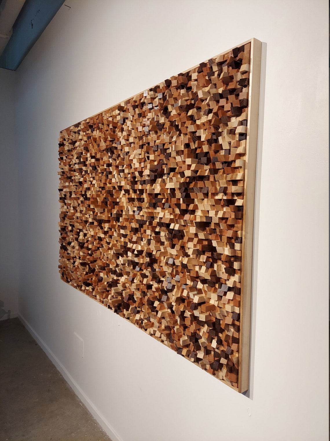 Wood Wall Art Sound Diffuser Contemporary Wall Sculpture - Etsy