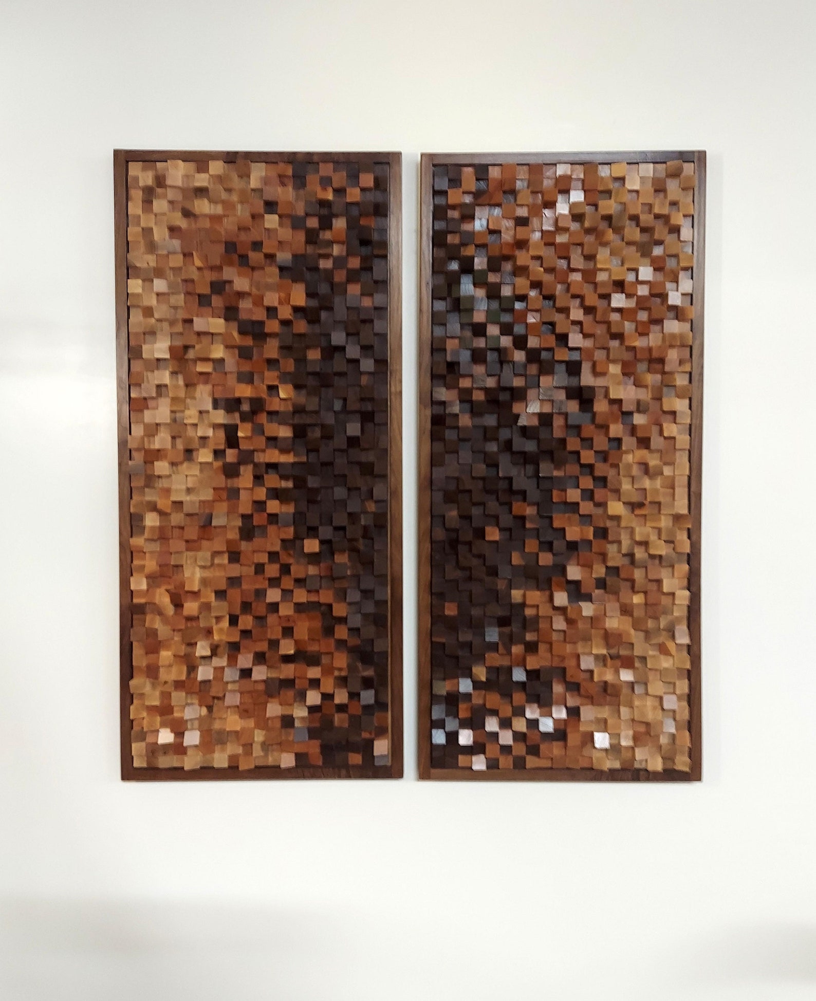 Wood Wall Art Sound Diffuser Contemporary Wall Sculpture Wooden Wall ...