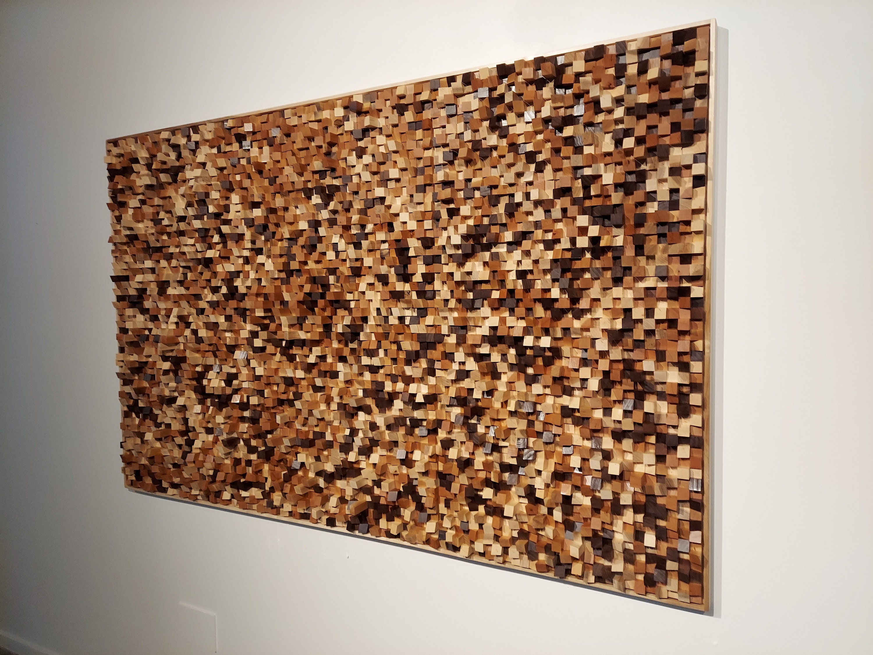 Wood Wall Art Sound Diffuser Contemporary Wall Sculpture - Etsy