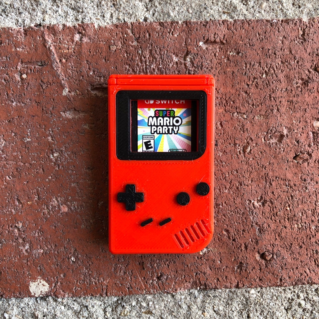 Retro Gameboy Switch Game Case Red - Gift for Gamer, Throwback Gaming ...