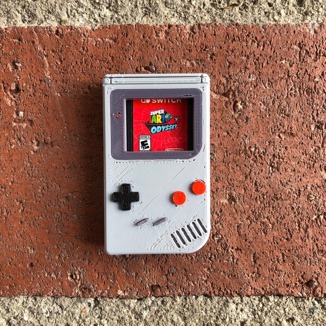 Retro Gameboy Switch Game Case Gray - Gift for Gamer, Throwback Gaming ...
