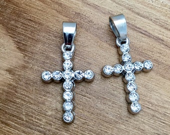 Rhinestone cross | Etsy