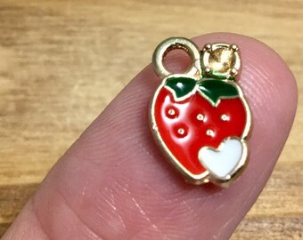 Strawberry charm | Etsy