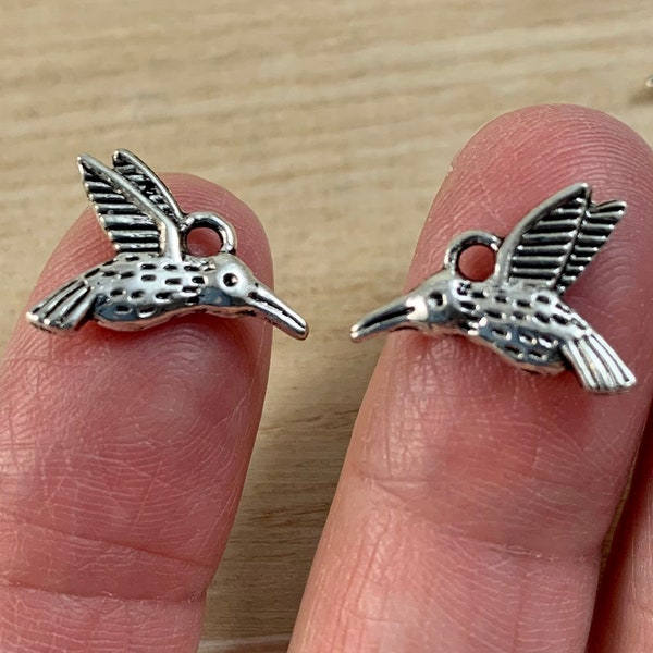 Hummingbird Charm - Etsy