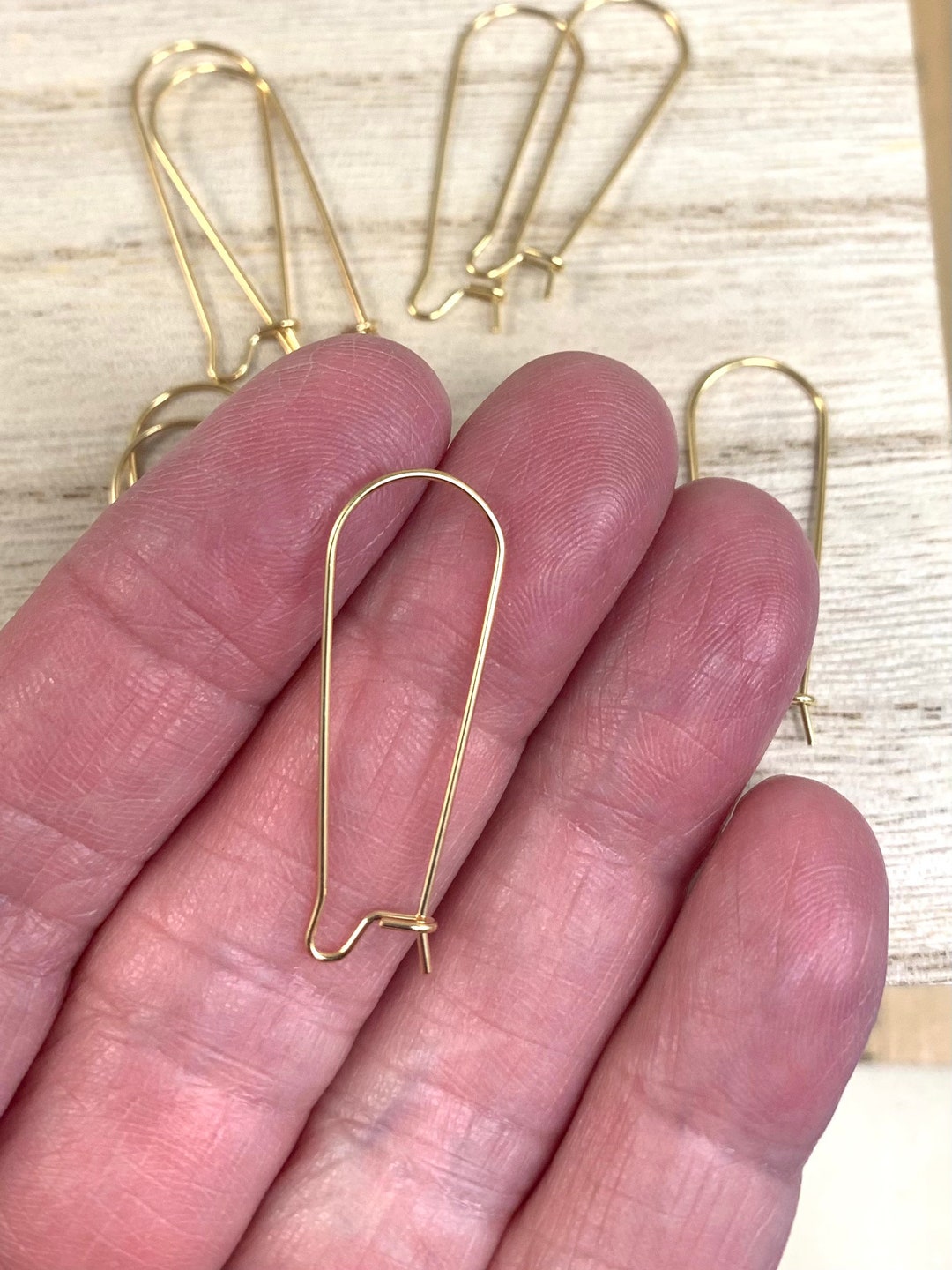 20 Pairs Stainless Kidney Wires Gold Color Kidney Ear Wires - Etsy