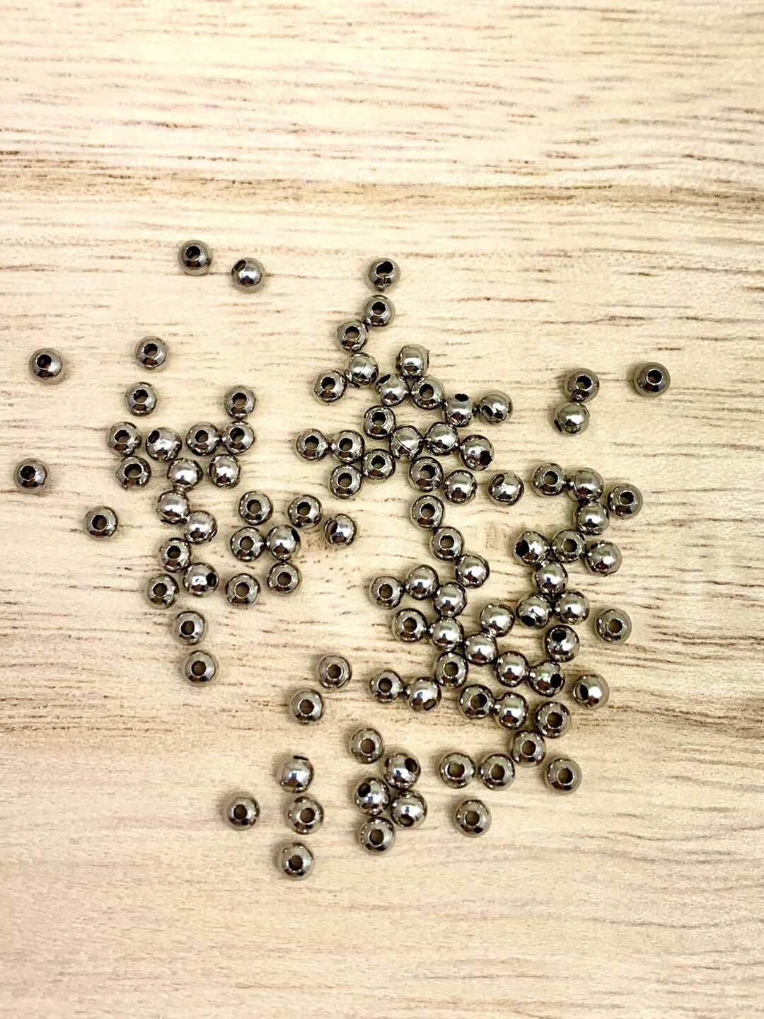 Steel Beads, Stainless Steel Spacer Beads, Small Metal Accent Bead ...