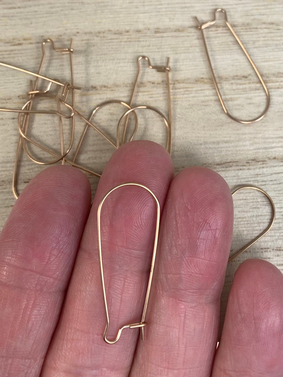 10 Pairs Stainless Kidney Wires Rose Gold Color Kidney Ear - Etsy