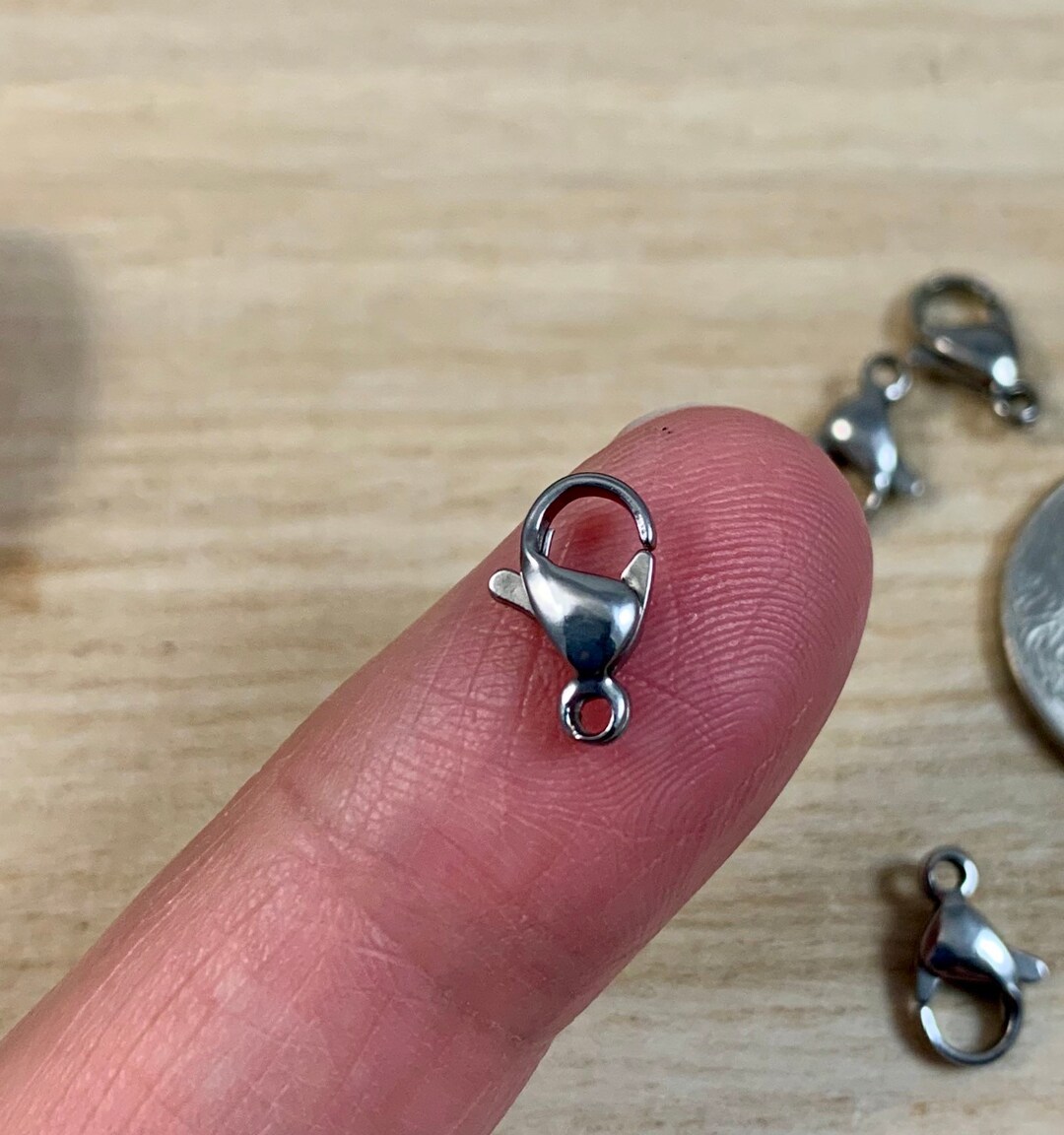 Non Tarnishing Stainless Steel Clasps, Qty 10 Stainless Steel Lobster ...