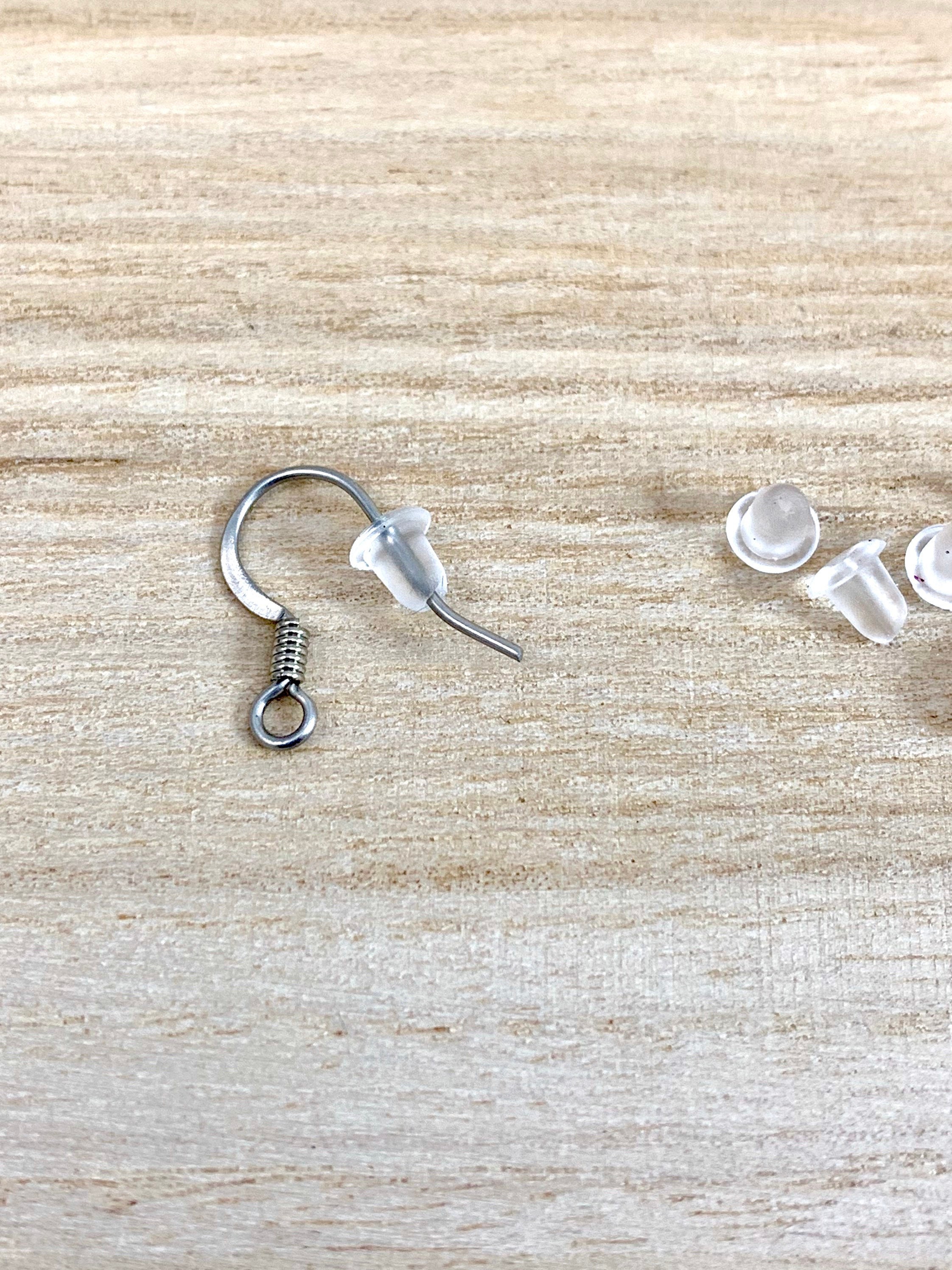 Rubber Stoppers, Silicone Ear Nuts, Bell Shaped Earring Backs for Hook ...